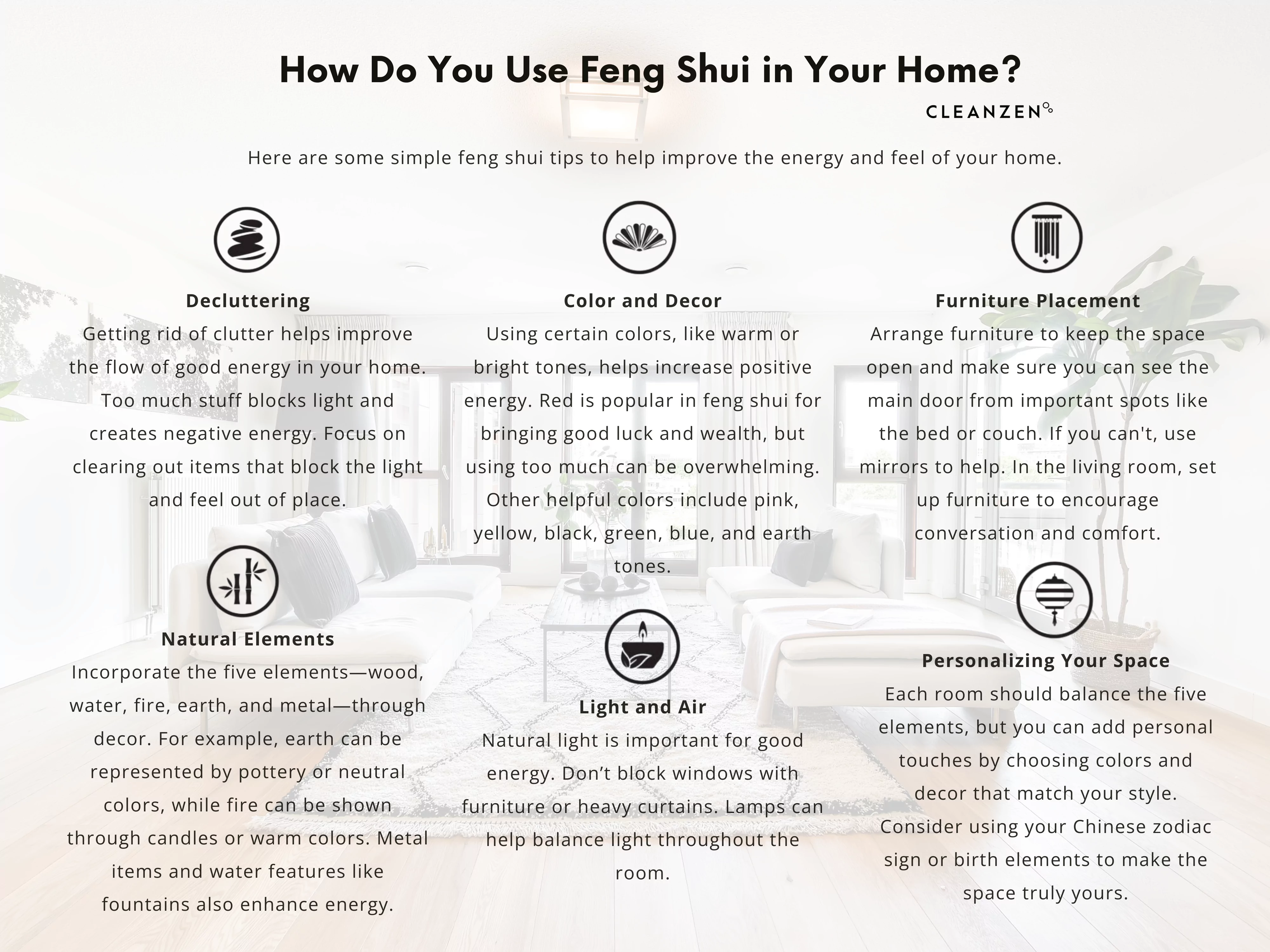 Feng Shui Home Infographic